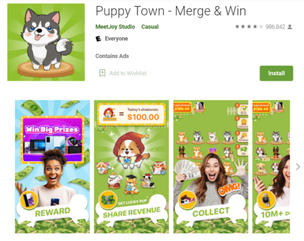 Puppy Town Merge & Win Review: Is it real or fake? [Proof] - Pixel Dimes
