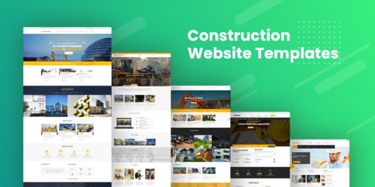 How Do Web Templates Make Building Construction Websites Easy? - Pixel ...
